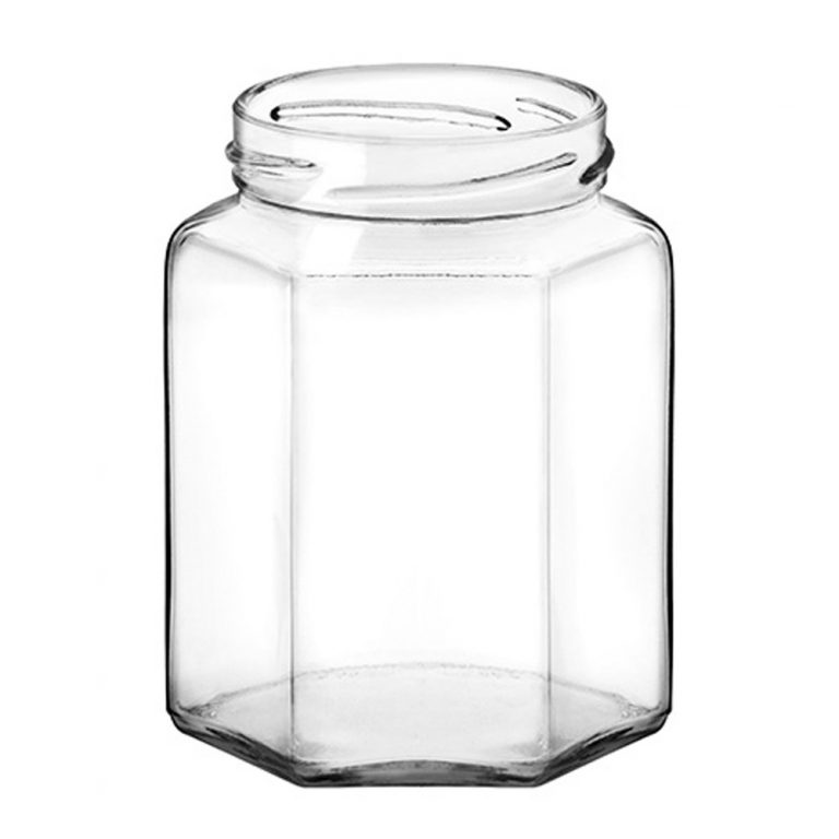 Hexagonal Jars | Glass Jam Jars | Hexagon Glass Jars