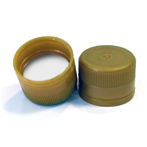 31.5mm x 24mm Gold Plastic Cap | Bottle Jar Store